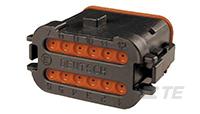 DT06-12SB-CE05 : DEUTSCH 德驰 DT 连接器 | TE Connectivity