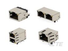 Industrial RJ45 modular jacks: 10/100 Mbps and 1 Gbps, THT reflow ...