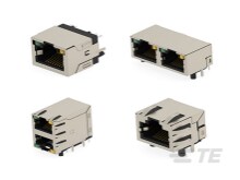 Industrial RJ45 modular jacks: 10/100 Mbps and 1 Gbps, THT reflow ...