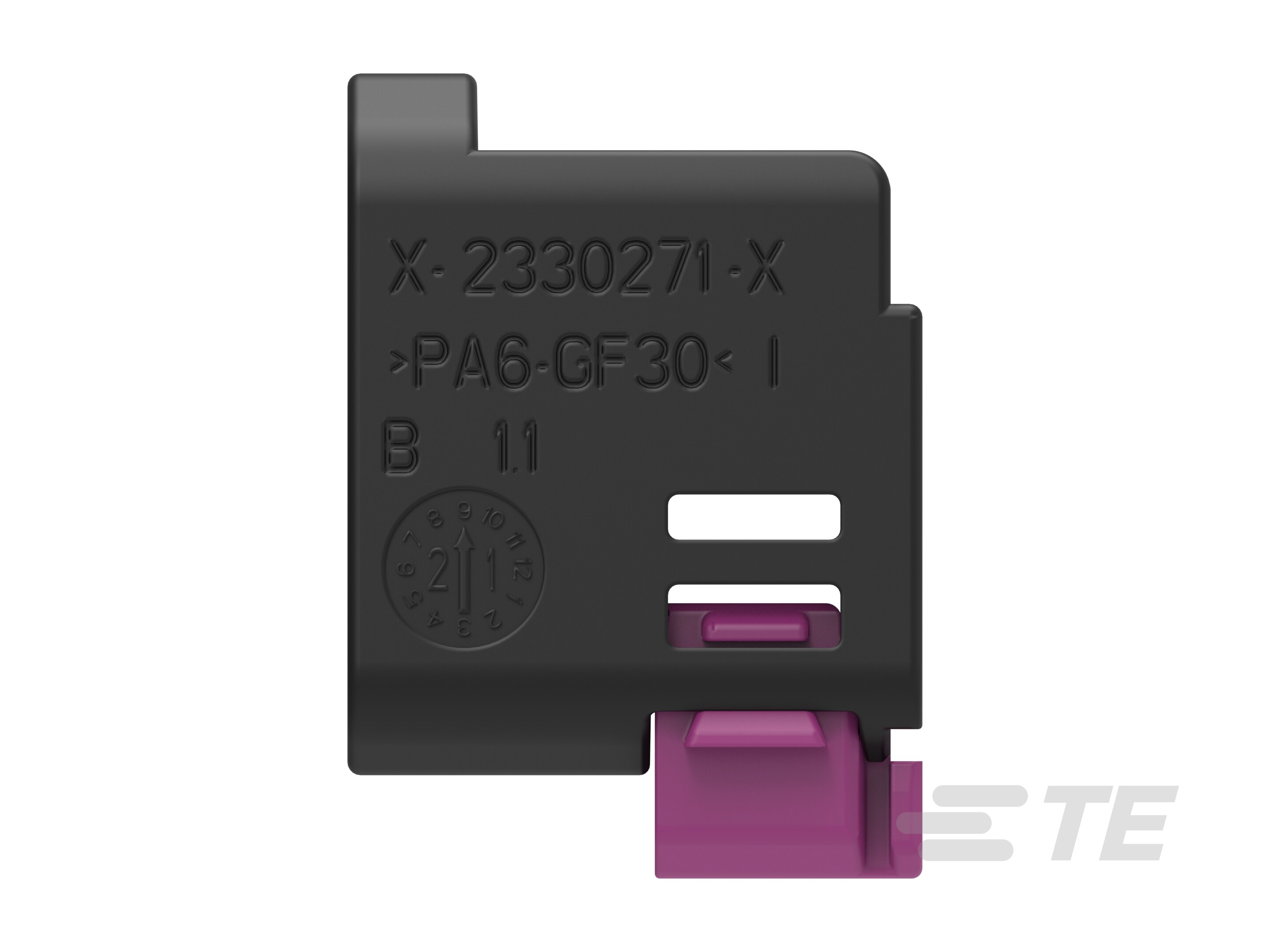 2-2392990-1 : FAKRA 射频连接器系统 数据连接器外壳 | TE Connectivity