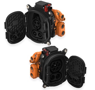 用于商用车辆的 CCS1 和 CCS2 充电插座 | TE Connectivity